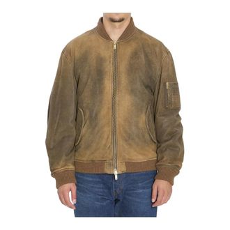 Golden Goose Femme, Vestes, Multicolore, Taille: XS Blouson aviateur en daim vieilli