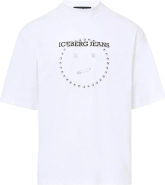 Iceberg Short Sleeve T-Shirt - - Tops - Herren - Wei&szlig; - S