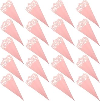 BESPORTBLE 20st&uuml;cke Blumenkonfetti-t&uuml;ten f&uuml;r Hochzeiten Papierbl&uuml;ten-t&uuml;ten Bl&uuml;tenblatt-t&uuml;ten f&uuml;r Trauungen Rosa Hohl Party-konfetti-t&uuml;ten f&uuml;r Hochzeitsfeier-zere