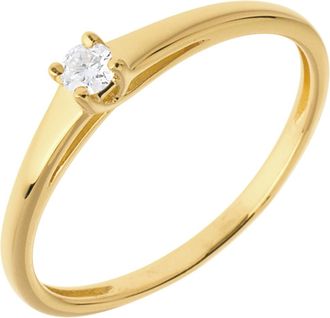 Edenly Klassischer Solitär in Gelbgold