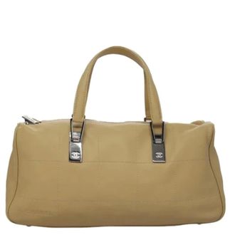 Chanel Pre-owned Cuir sacs-main - Femme - Pre-owned - Beige - Taille: ONE Size