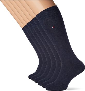 Tommy Hilfiger Herren Sock 6 Pack Ecom, dark navy, 43 EU
