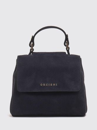 Orciani Sveva Mini-Handtasche aus Nubukleder mit Klappenverschluss