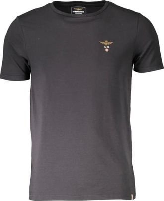 Aeronautica Homme, Tops, Noir, Taille: M Scoti001J508 T-Shirt
