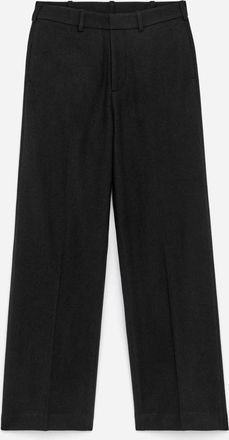 Arket Lockere Wollhose -Schwarz