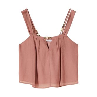 Patrizia Pepe Femme, Tops, Rose, Taille: 40 FR Caraco Top