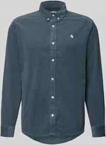 Carhartt Work in Progress Regular Fit Freizeithemd aus Cord mit Button-Down-Kragen