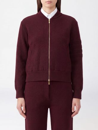 Thom Browne Bomberjacke aus Schurwoll-Leinen-Mischung mit Rei&szlig;verschluss
