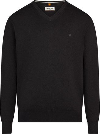 Redmond V-Ausschnitt-Pullover Basic (1-tlg) Pullover - Baumwolle - Atmungsaktiv - Weicher Feinstrick