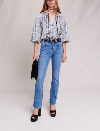 Maje Gerade Jeans - Blau - Gr&ouml;&szlig;e 40 - Maje