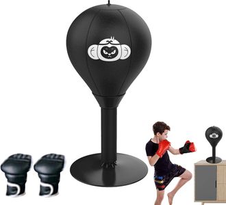 Generic Tisch-B&uuml;chersack - starker Saug-Bass-Training-Reflexball, verschlei&szlig;fester, langlebiger Schlagball mit verstellbarer Schnur, Schreibtischspiele | Trag