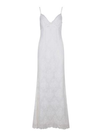 Self Portrait Robe Au Genou - Blanc