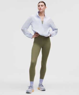lululemon Legging taille haute Fast and Free l&eacute;ger &Eacute;dition sp&eacute;ciale pour Femmes - 71 cm - Vert - Taille 10