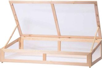 Dobar Fr&uuml;hbeetaufsatz f&uuml;r Hochbeete 128 x 67 x 22 cm Kr&auml;uterbeet Blumenbeet