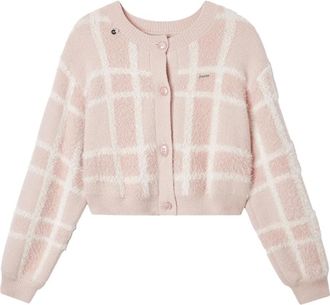 Musium Div. cardigan à carreaux - Rose