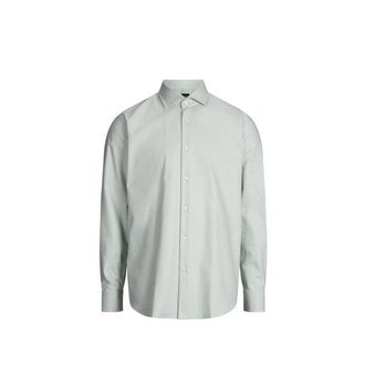 HUGO BOSS Chemise droite en coton m&eacute;lang&eacute;