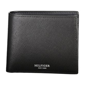 Tommy Hilfiger Homme, Accessoires, Noir, Taille: ONE Size Portefeuille Homme Noir D&eacute;tails Contrast&eacute;s
