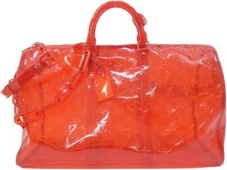 Louis Vuitton unisex, Pre-owned, Rouge, Taille: ONE Size Sac Boston Keepall Bandouliere Pre-owned