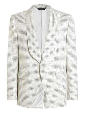 Dolce & Gabbana jacquard dotted blazer - Tons neutres