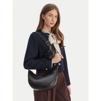 HUGO BOSS Handtasche BOSS Sandy Halfmoon 50558133 Schwarz