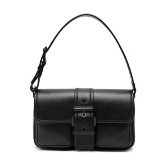 Michael Kors Femme, Sacs, Noir, Taille: ONE Size Sac à Bandoulière en Cuir Nero