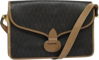 Dior Sac &agrave; bandouli&egrave;re vintage en plastique Pre-owned - Femme - Pre-owned - Brun - Taille: ONE Size