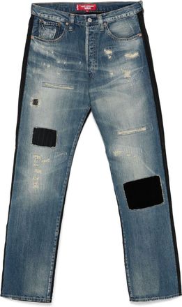 Junya Watanabe Jeans im Patchwork-Look - Blau