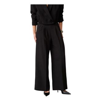 Co'Couture Femme, Pantalons, Noir, Taille: 44 FR Almiracc Wide Pant