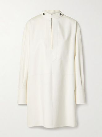 Ferragamo Tunique En Cuir - Blanc