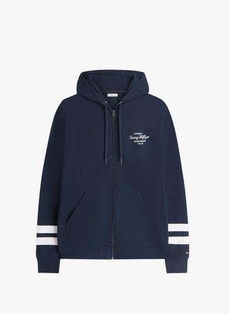 Tommy Hilfiger Sweat zipp&eacute; &agrave; capuche en coton m&eacute;lang&eacute;