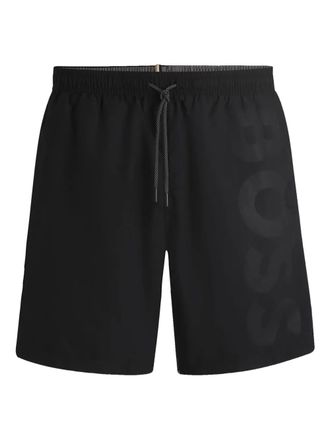 BOSS Badeshorts mit Kordelzug - Schwarz