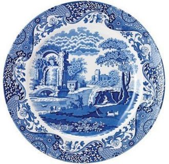 Spode 25IBL063 Teller, Irdenware, blau/weiß