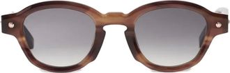 John Dalia lunettes de soleil &agrave; monture ronde - Marron