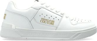 Versace Jeans Couture Homme, Chaussures, Blanc, Taille: 45 EU Chaussures de sport avec logo imprim&eacute;