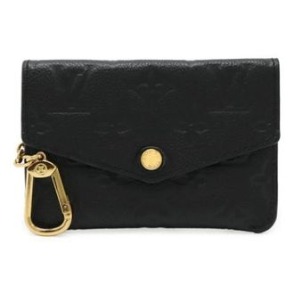 Louis Vuitton Porte-monnaie Monogram Empreinte Pre-owned - Femme - Pre-owned - Noir - Taille: ONE Size