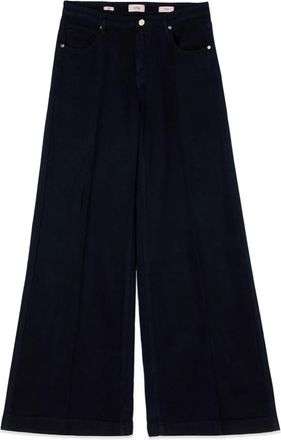 Oltre Femme, Pantalons, Bleu, Taille: 48 FR Pantalon Palazzo