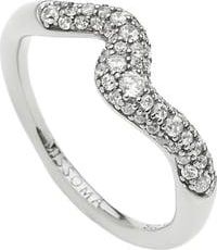Missoma Bague ondul&eacute;e Molten Snow en argent m&eacute;lang&eacute;