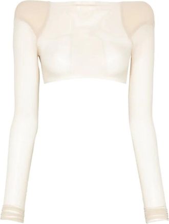 Rick Owens Femme, Blouses et Chemises, Gris, Taille: 38 FR Helm Top