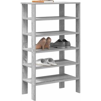 vidaXL Vidaxl - tag&egrave;re &agrave; chaussures sonoma gris 61x32x105 cm bois ing&eacute;nierie
