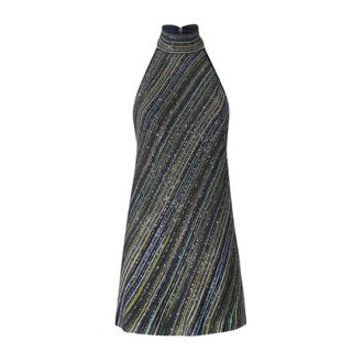 Missoni Minikleid mit offenem R&uuml;cken und Pailletten - - Dresses - Damen - Mehrfarbig - XS