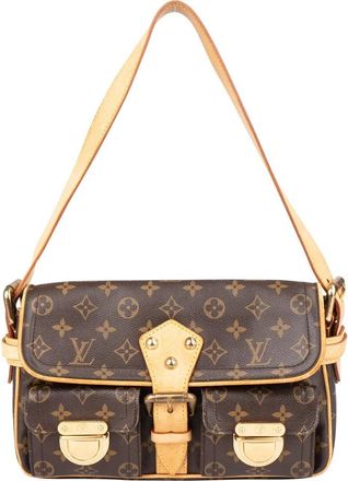 Louis Vuitton Crossbody Bags - Louis Vuitton Canvas Monogram Hudson PM Shoulder B - Gr. unisize - in Braun - f&uuml;r Damen