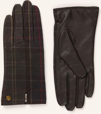 Barbour Lederhandschuhe Scarlet braun