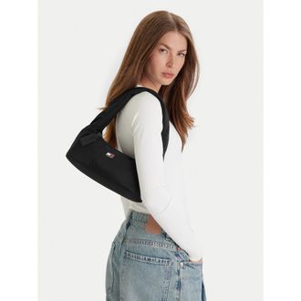 Tommy Jeans Handtasche Tommy Jeans Tjw Urban Nylon Shoulder Bag AW0AW17886 Schwarz