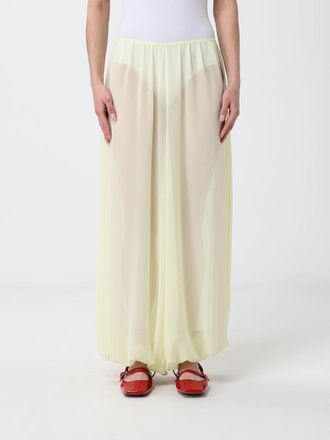 Frankie Shop Pantalon palazzo en cr&ecirc;pe avec taille &eacute;lastiqu&eacute;e