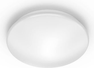 Philips LED Moire Deckenleuchte, 17W, 1700lm, k&uuml;hlwei&szlig;es Licht (4000K), Nickel, Wei&szlig;