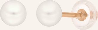 Leaf Ohrstecker Perle 4 Mm Aus 14 Karat Rosegold rosegold