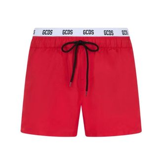 GCDS Gcds, Homme, Maillots de bain, Rouge, Taille: M Shorts de mer rouges pour hommes