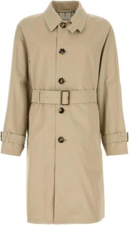 Burberry Homme, Manteaux, Beige, Taille: M Long Gabardine Car Coat
