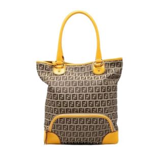 Fendi Sac cabas Pre-owned en toile - Femme - Pre-owned - Brun - Taille: ONE Size