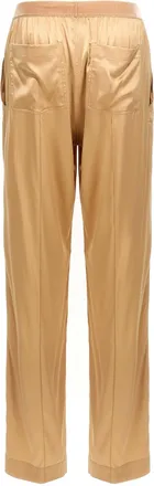 Tom Ford Stretch Silk Trousers - Beige